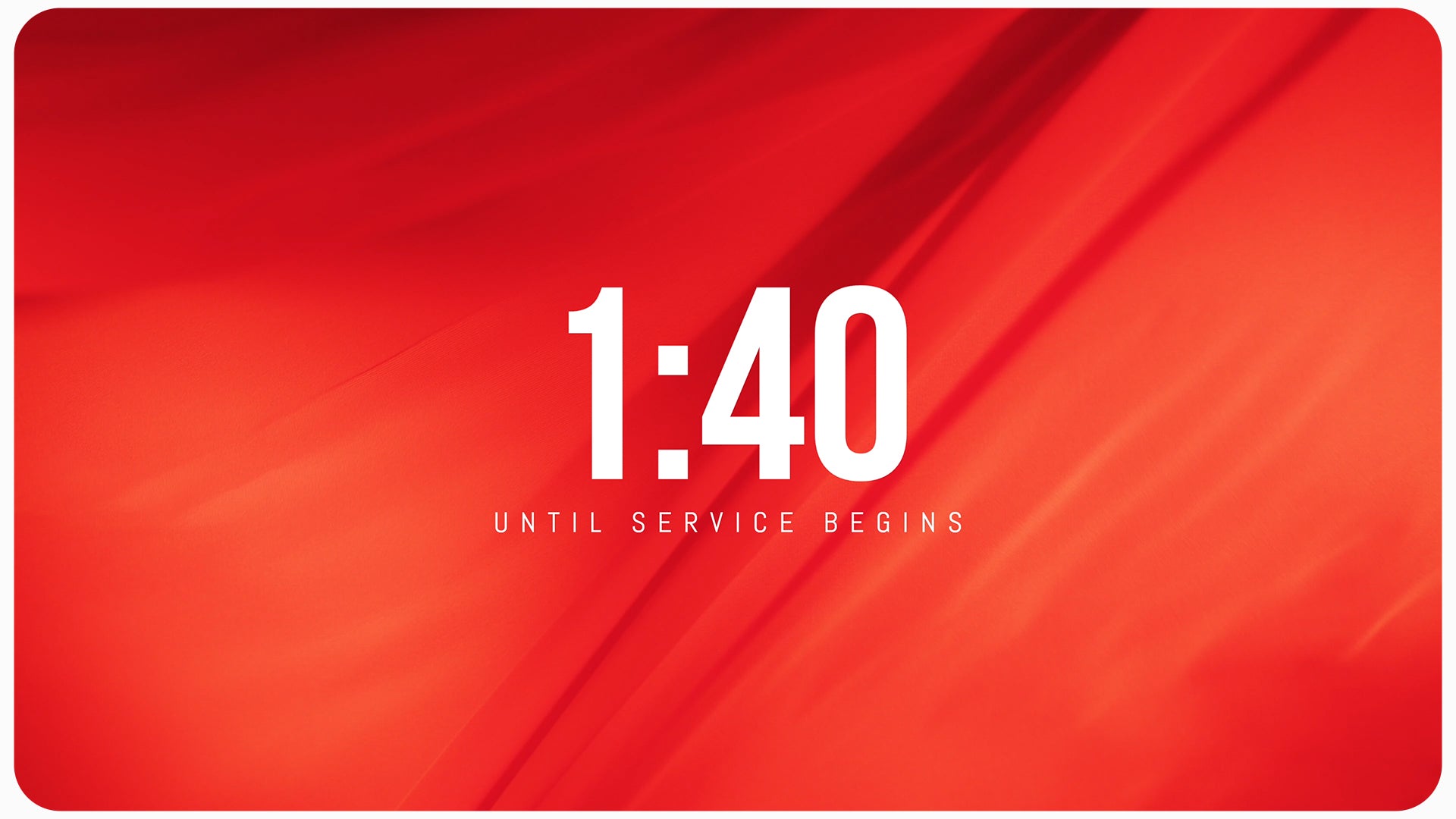 Red Fabric Countdown – Visualchurch